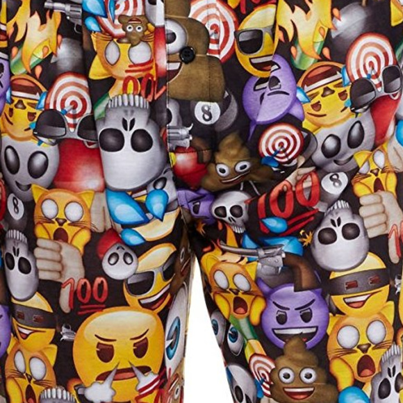 Briefly Stated | Pants | Mens Lounge Sleep Pants Emoji Smiley Skulls ...